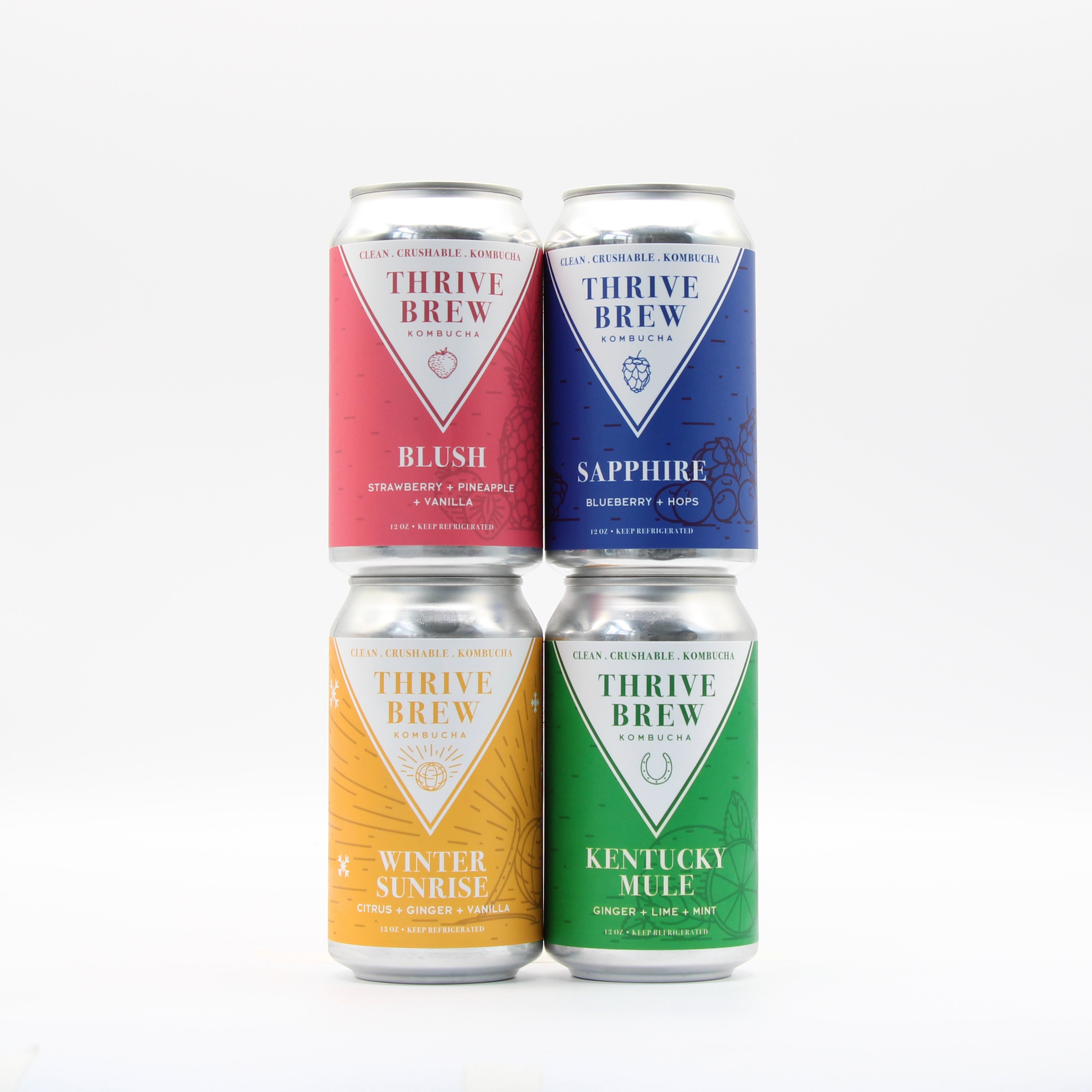 Sampler Pack – Thrive Brew Kombucha Co.
